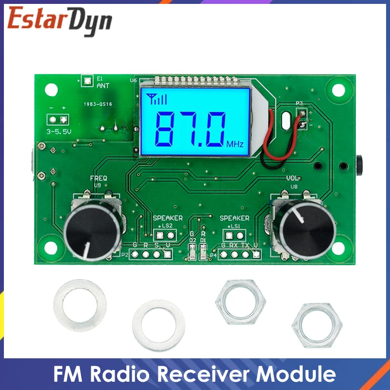 FM-Radio-Receiver-Module-Frequency-Modulation-Stereo-Receiving-PCB ...