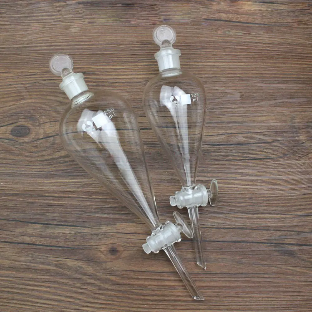 60 To 1000ml Glass Pear-shaped Separatory Funnel Used To Eurify ...