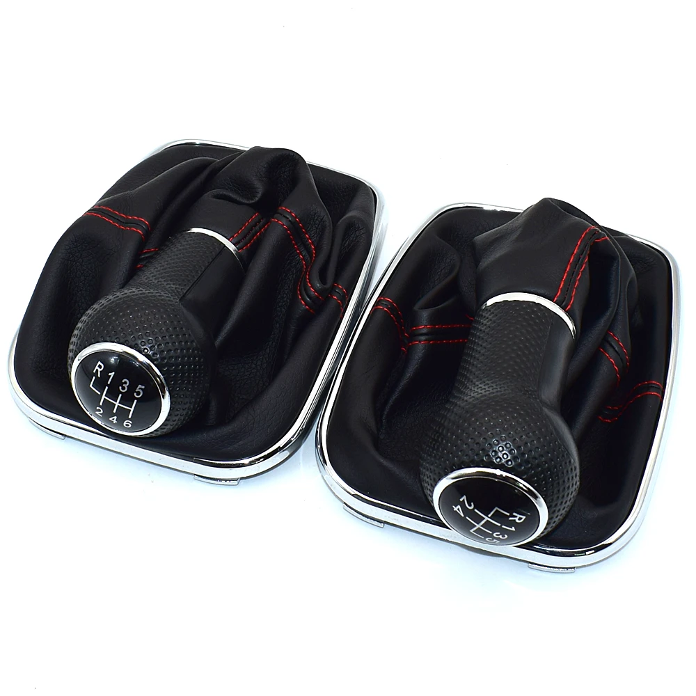 5 / 6 Speed Car Gear Shift Knob Lever Shifter Gaitor Boot For ...