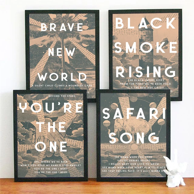 Brave New World Book Cover Poster