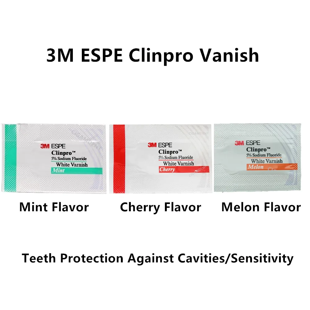 3M ESPE Clinpro Vanish Dental 5% Sodium Fluoride White Varnish Cherry ...