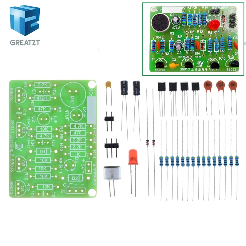 GREATZT-Electronic-Acoustic-Clap-Control-Switch-DIY-Kit-Sound-Sensor ...