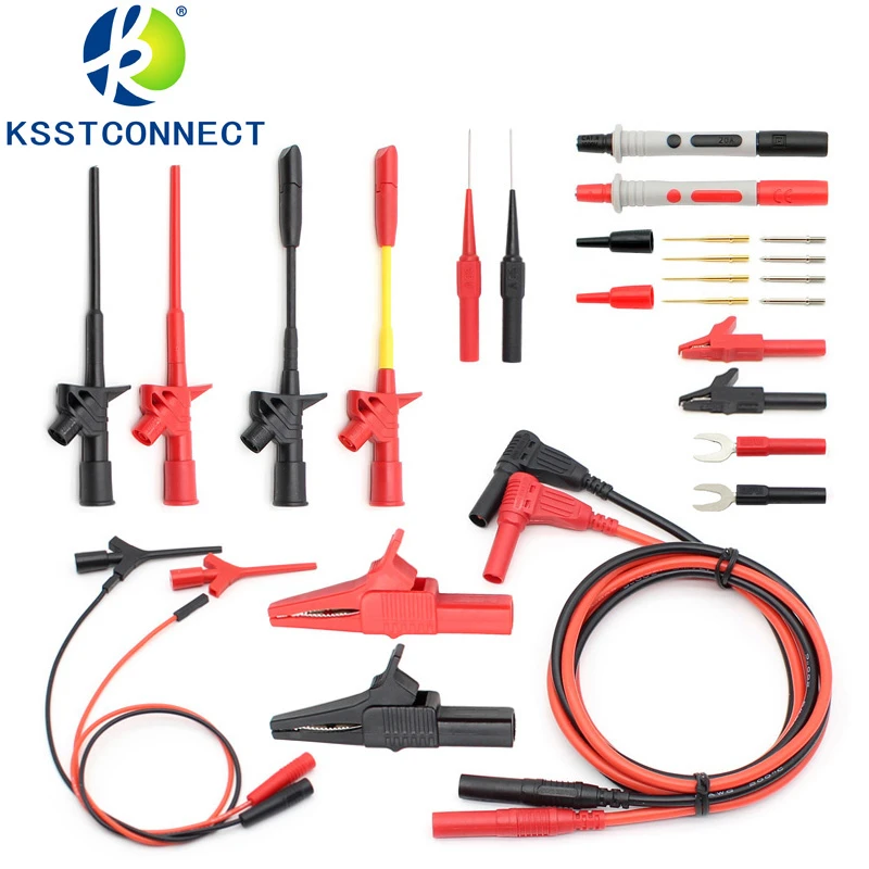 Test Lead Kit Kits 4mm Banana Plug Alligator Clip Test Leads ...