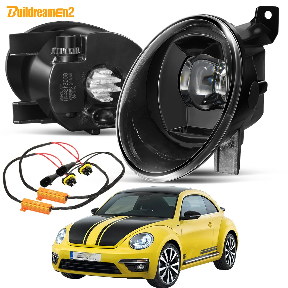 2 X Car Fog Light Assembly 30W 8000LM LED Lens Fog Lamp Daytime Running ...
