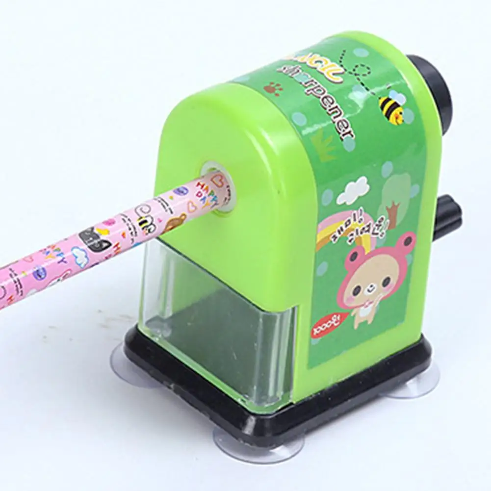 Kids Hand Held Manual Pencil Sharpener Cute Cartoon Sharpener Student ...
