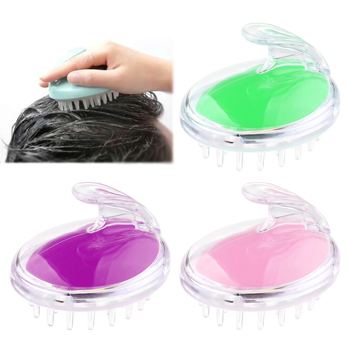 Professional Bathing Washing Shampoo Brushes Hair Scalp Massage Comb ...