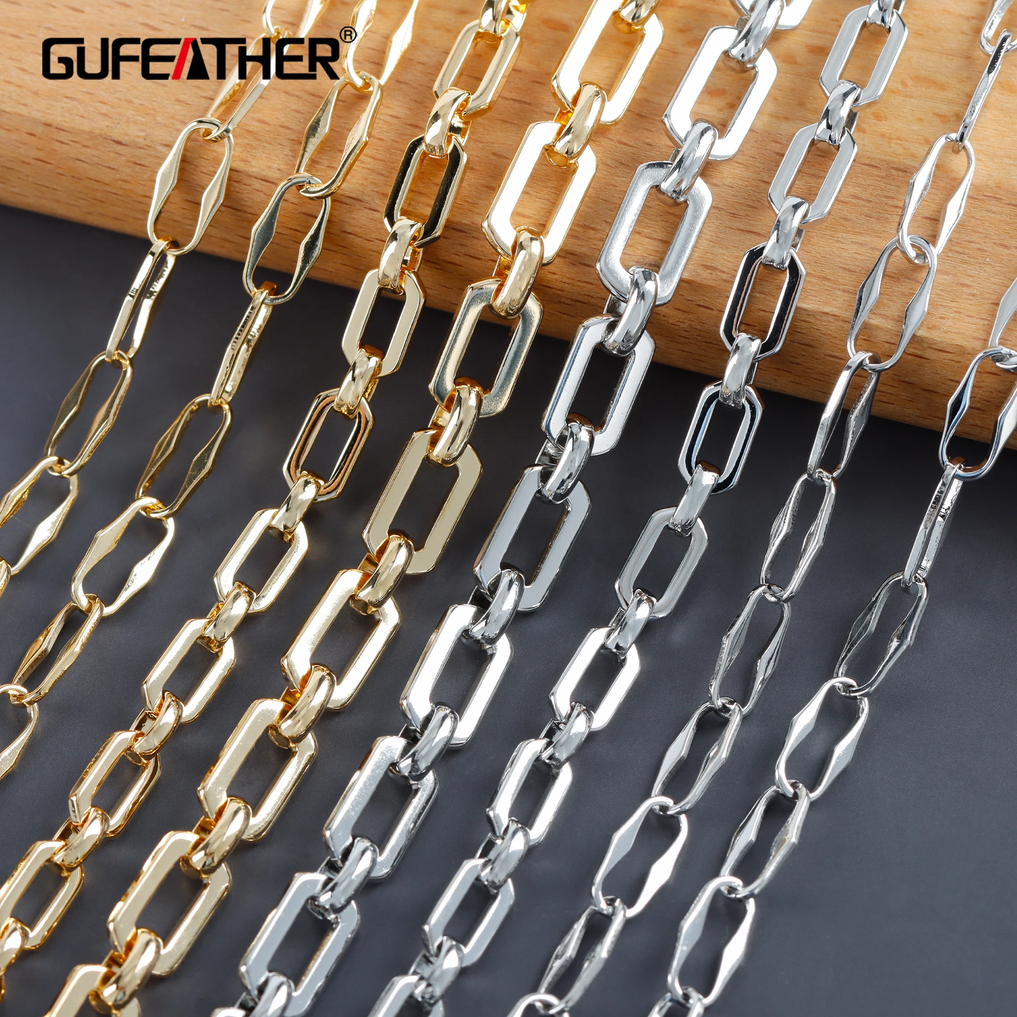 GUFEATHER-C77-diy-chain-pass-REACH-nickel-free-18k-gold-rhodium-plated ...