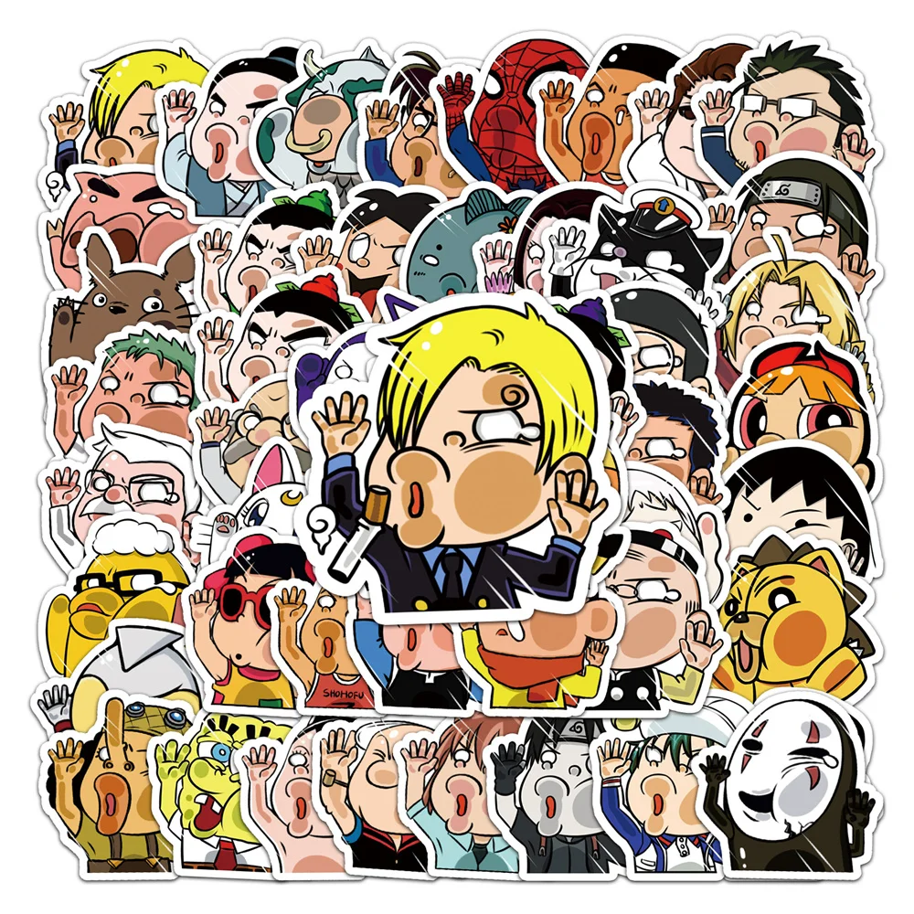 10/30/50pcs Cartoon Sticker Glass Series Graffiti Sticker Ceramic Cup ...