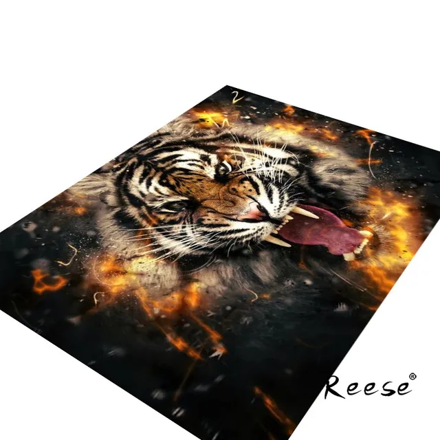 Tiger Lion Print Rug - Decor Shop Direct