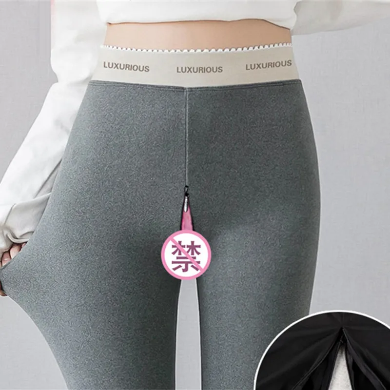 Outdoor-Sex-Pants-With-Holes-Women-Sexy-Clothes-Open-Croch-Crotchless-Pants-Hidden-Zippers ...