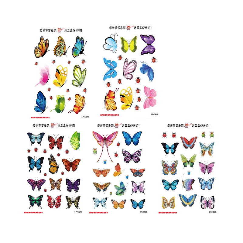 Pvc Butterflies Diy Vinyl Wall Stickers | Small Butterfly Stickers Wall ...