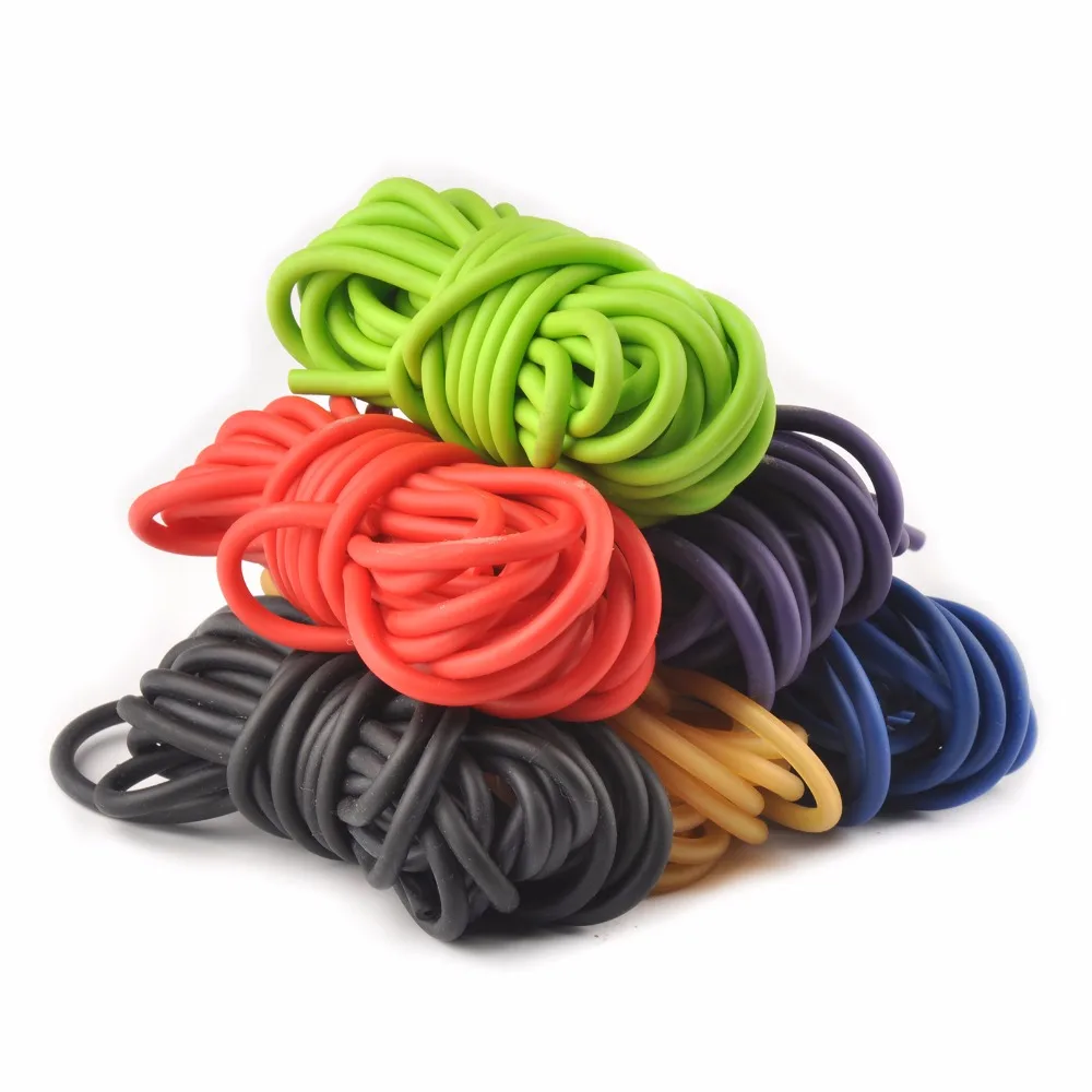 4.5mm*5M Outdoor Natural Latex Rubber Tube Stretch Elastic Slingshot ...