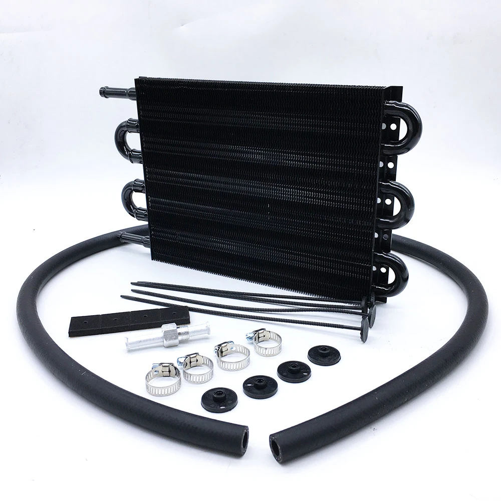 6 Row Universal 304.8x190.5x19.05 Aluminum Remote Transmission Oil ...