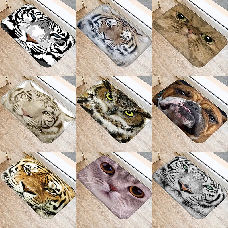 Tiger-Owl-Dog-Cute-Cat-Floor-Mats-Doormat-Carpet-For-Living-Room ...