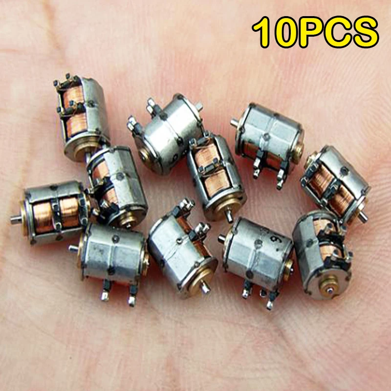 10PCS Precision 2 phase 4 wire Stepper Motor 4.7MM Ultra Mini Micro DC ...