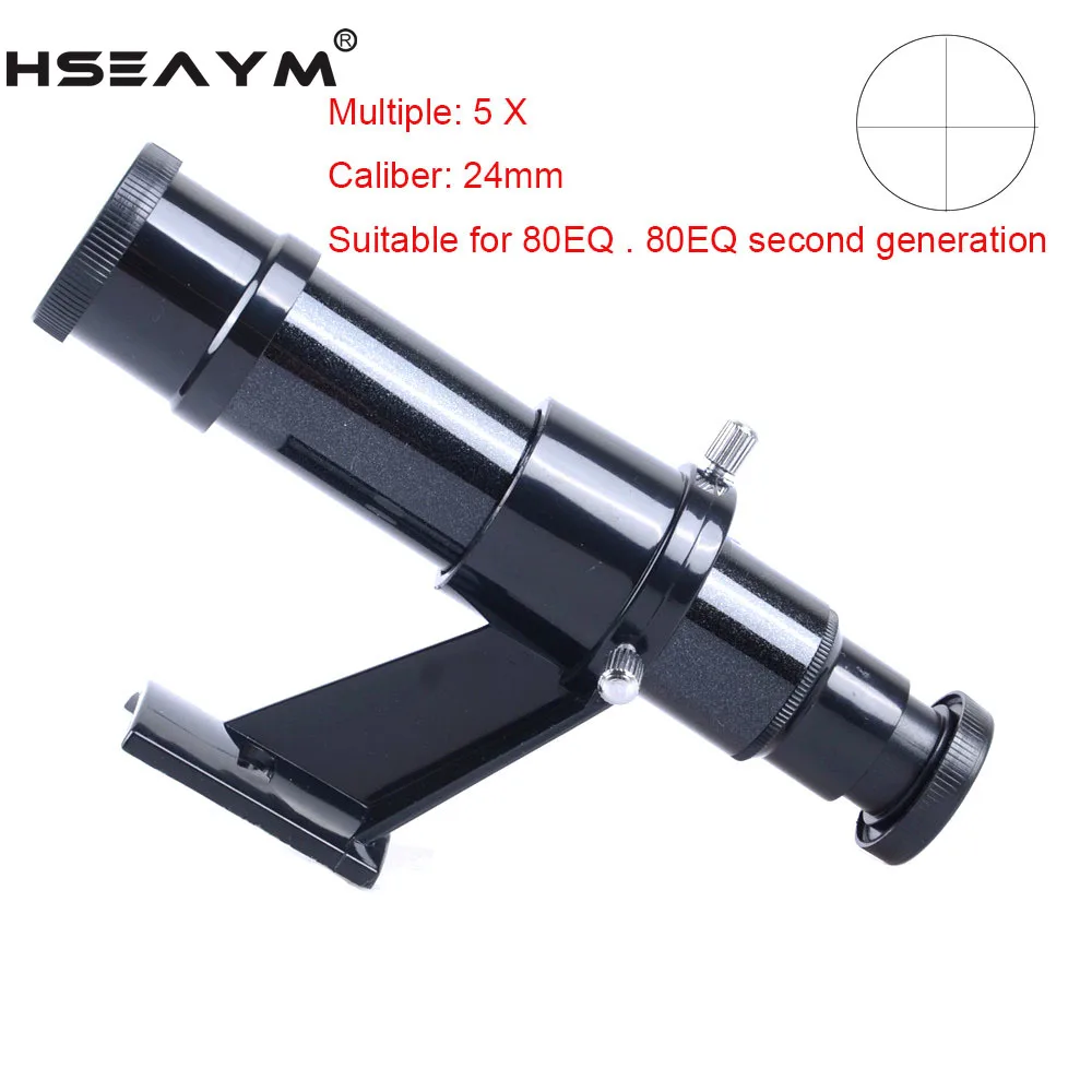 Guide Scope Astronomical Telescope Accessories 5X24 Plastic Finderscope ...