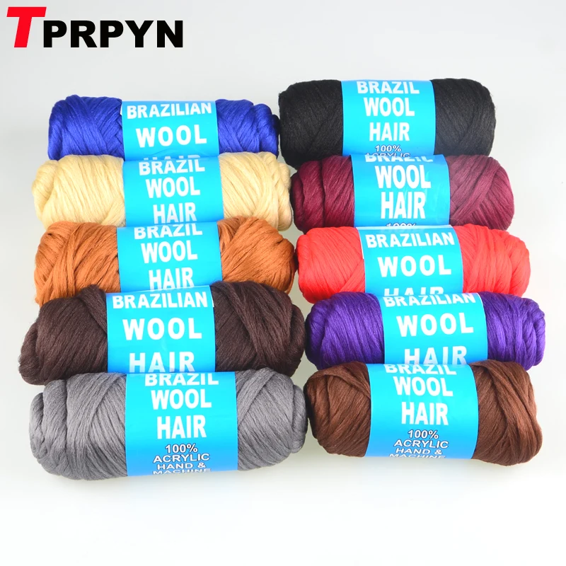 5Pcs-Lot-Brazil-Brazilian-wool-hair-for-braiding-Desire-for-hair-yarn ...