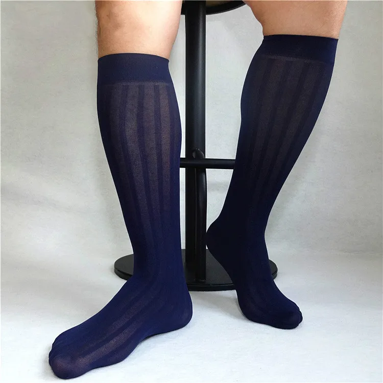 Tube Socks Men's Stocking Business Dress Stockings Sheer Socks Exotic ...
