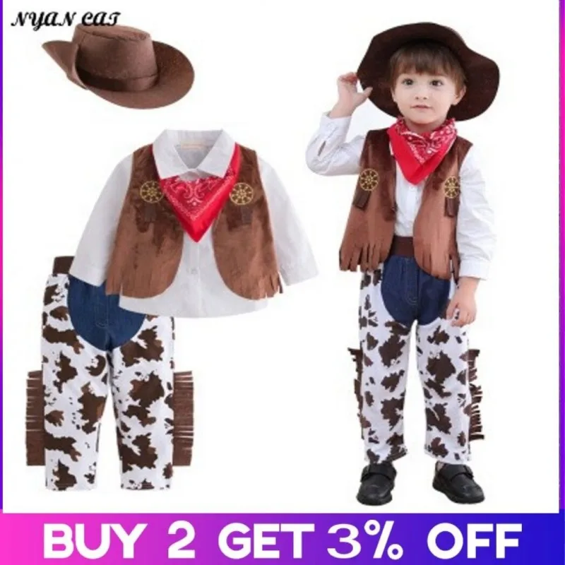 Cowboy Outfit Boys Toddler | Kids Costumes Boys Cowboy | Outfits Hat ...