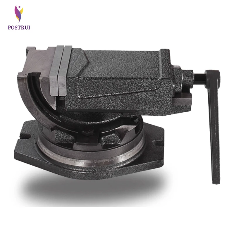 4 Inch Inclinable Angle Solid Flat Tongs 360 degree Rotary Precision ...