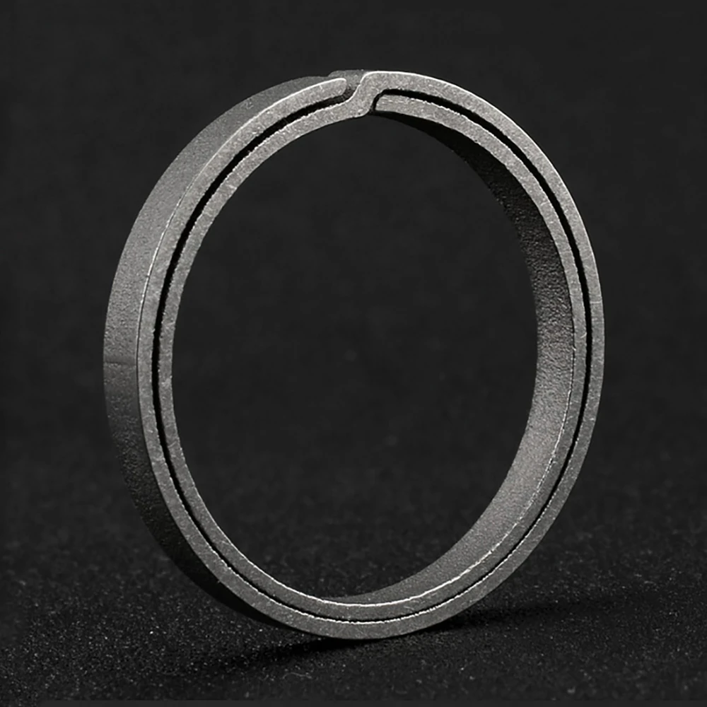 Real Titanium Key Ring Super Lightweight Titanium Keychain Hanging ...