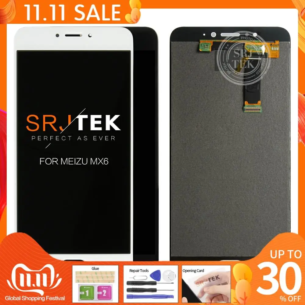 Pantalla LCD 100% probada para Meizu MX6, 5,5x1920, montaje de digitalizador con pantalla táctil ...