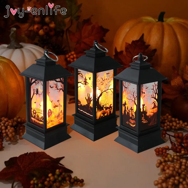 Velas LED para Decoración de Halloween, Lámpara Linterna Colgante con ...