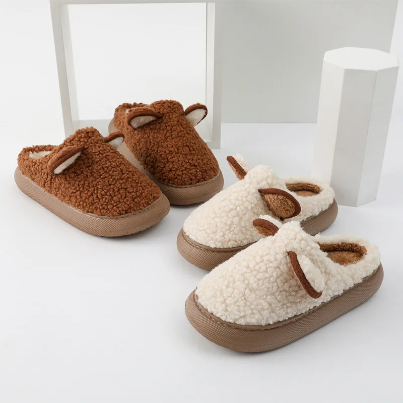 Women-Warm-Fluffy-Slippers-Thick-Sole-House-Slippers-Winter-Couples ...