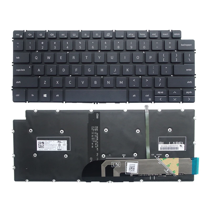 New Keyboard for Dell Inspiron 14 7490/7491/5498 13 5000/5390/5391/7000 ...