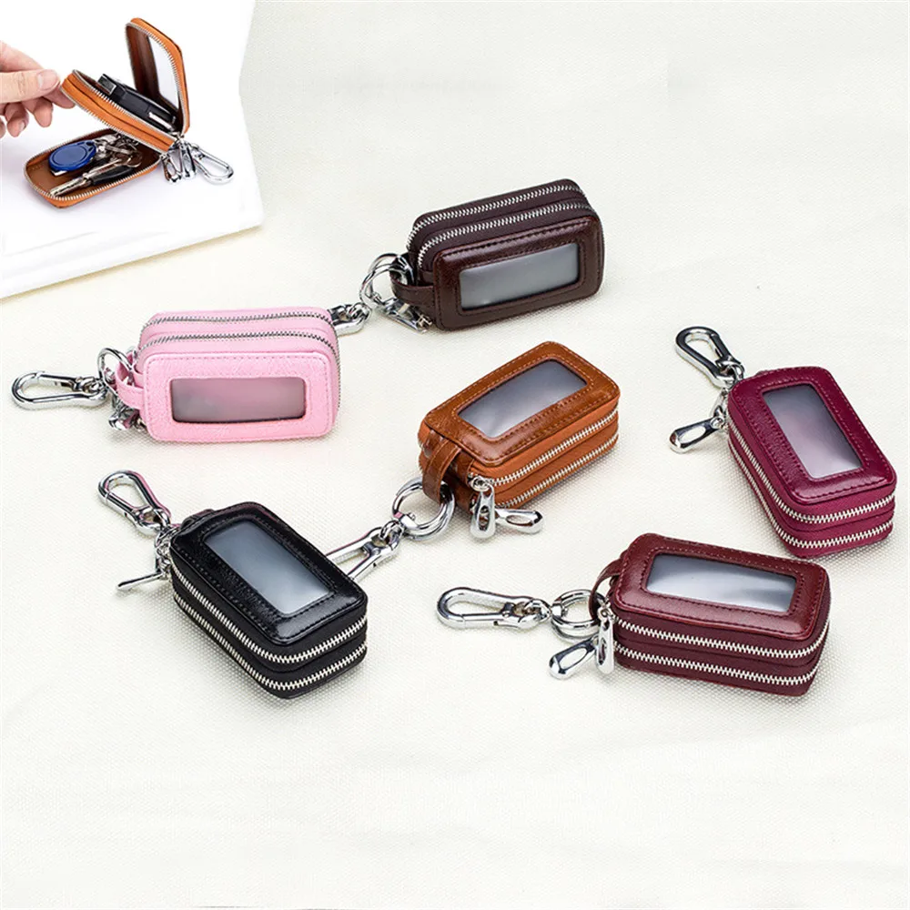 Genuine-Leather-Key-Wallet-Men-Women-Car-Key-Bag-Multi-Function-Fashion ...