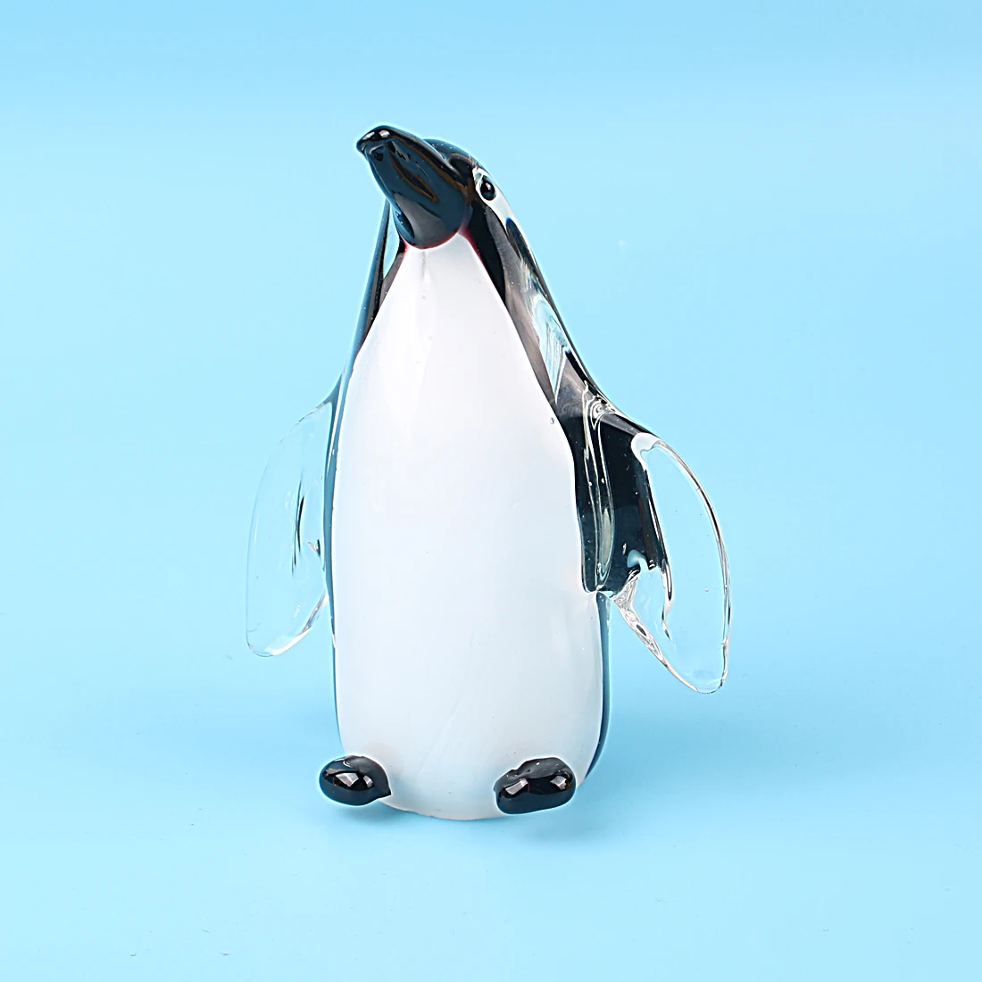 Art & Collectibles Penguin Family Glass Sculpture Made Of Glass Art ...