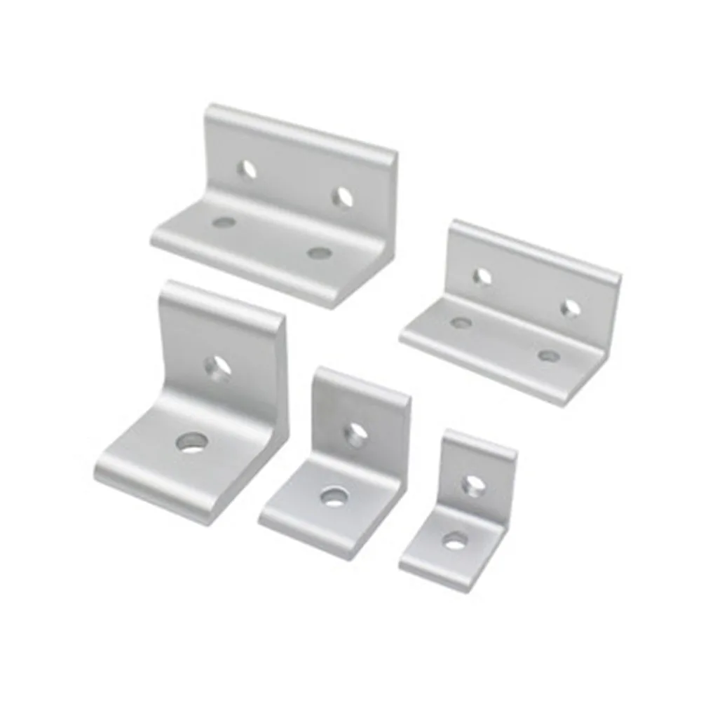 4pcs/lot 2020 2040 L Shape Silver Corner Brackets Fitting Angle ...