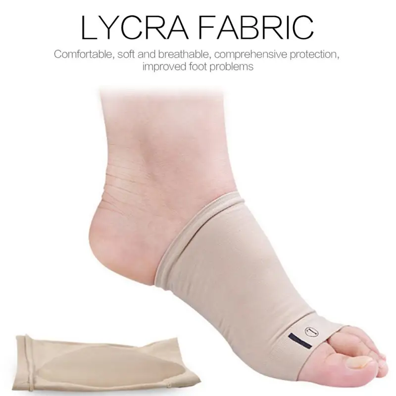 Silicone Gel Arches Orthotic Arch Support Socks Orthopedic Insoles Foot ...