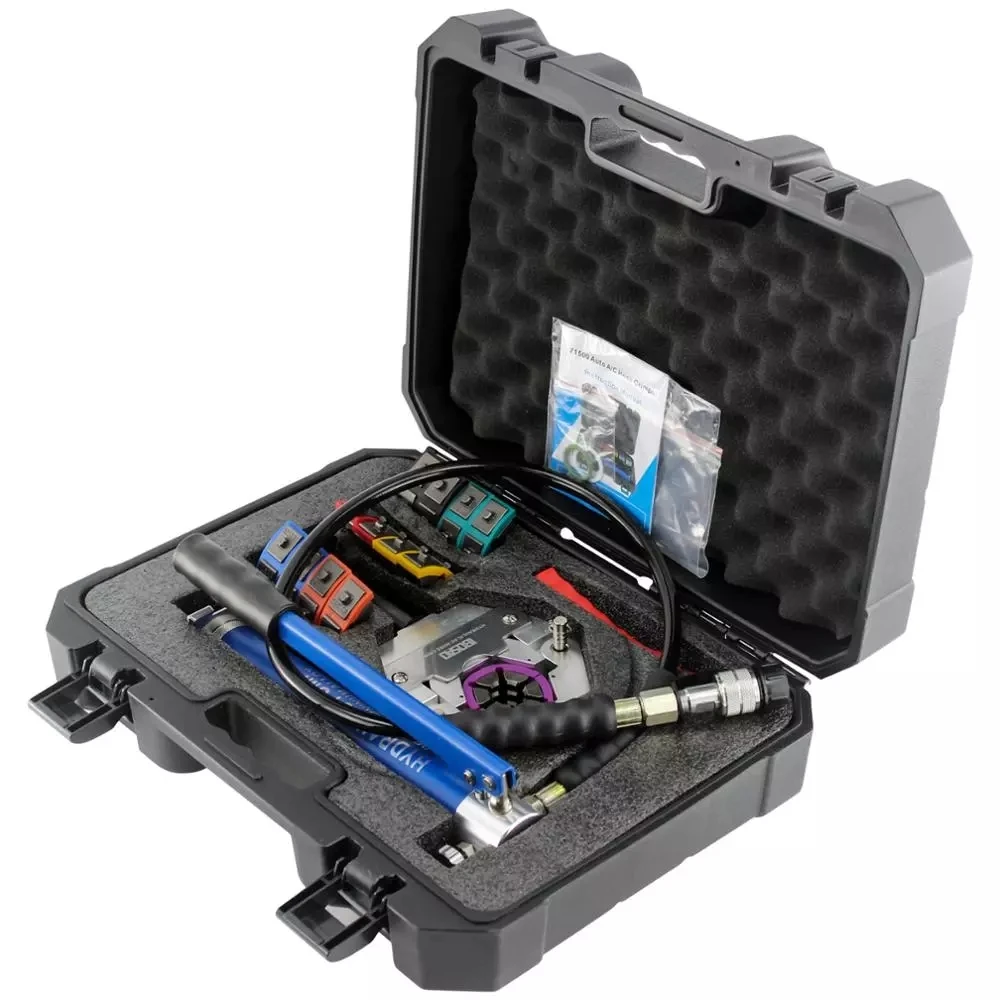 Crimpers AMZCNC 71500 Hydraulic A/C Hose Crimper Hydra-Krimp Manual A/C Hose Crimper Kit Air ...