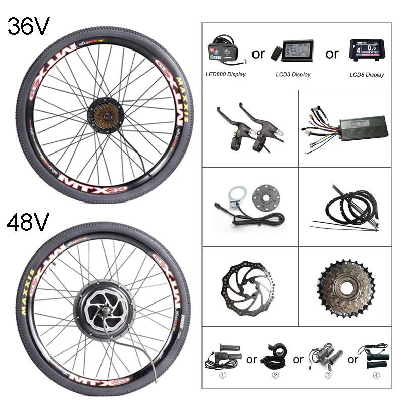 CSC-Electric-Bike-Conversion-Kit-36V-250W-350W-500W-48V-1000W-1500W ...