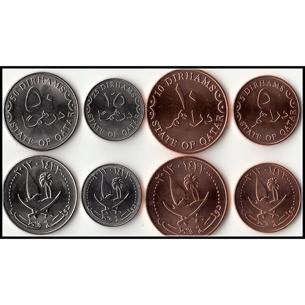 Set 4 Pcs Qatar Coins Edition Real And Original Coin For Collection New set-4-pcs-qatar-coins-edition-real-and-original-coin-for-collection-new