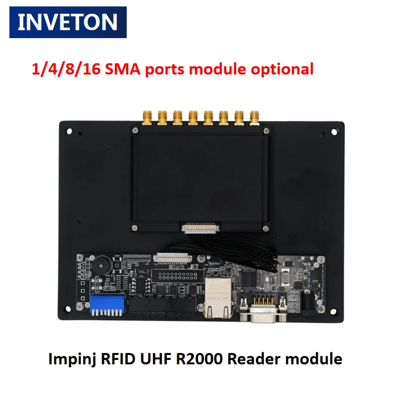 Impinj lector Indy R2000 RJ45 tcp/ip RFID, etiqueta de activos, 8 ...