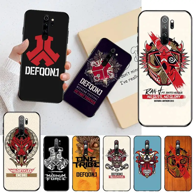음악 축제 Defqon 1 black Phone Case 레드 미 노트 9 8 8T 8A 7 6 6A Go Pro Max 레드 ...