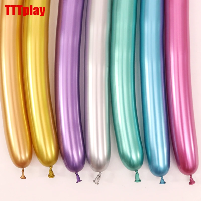 20pcs-Long-New-Glossy-Metal-Pearl-Latex-Balloons-Thick-Chrome-Metallic ...