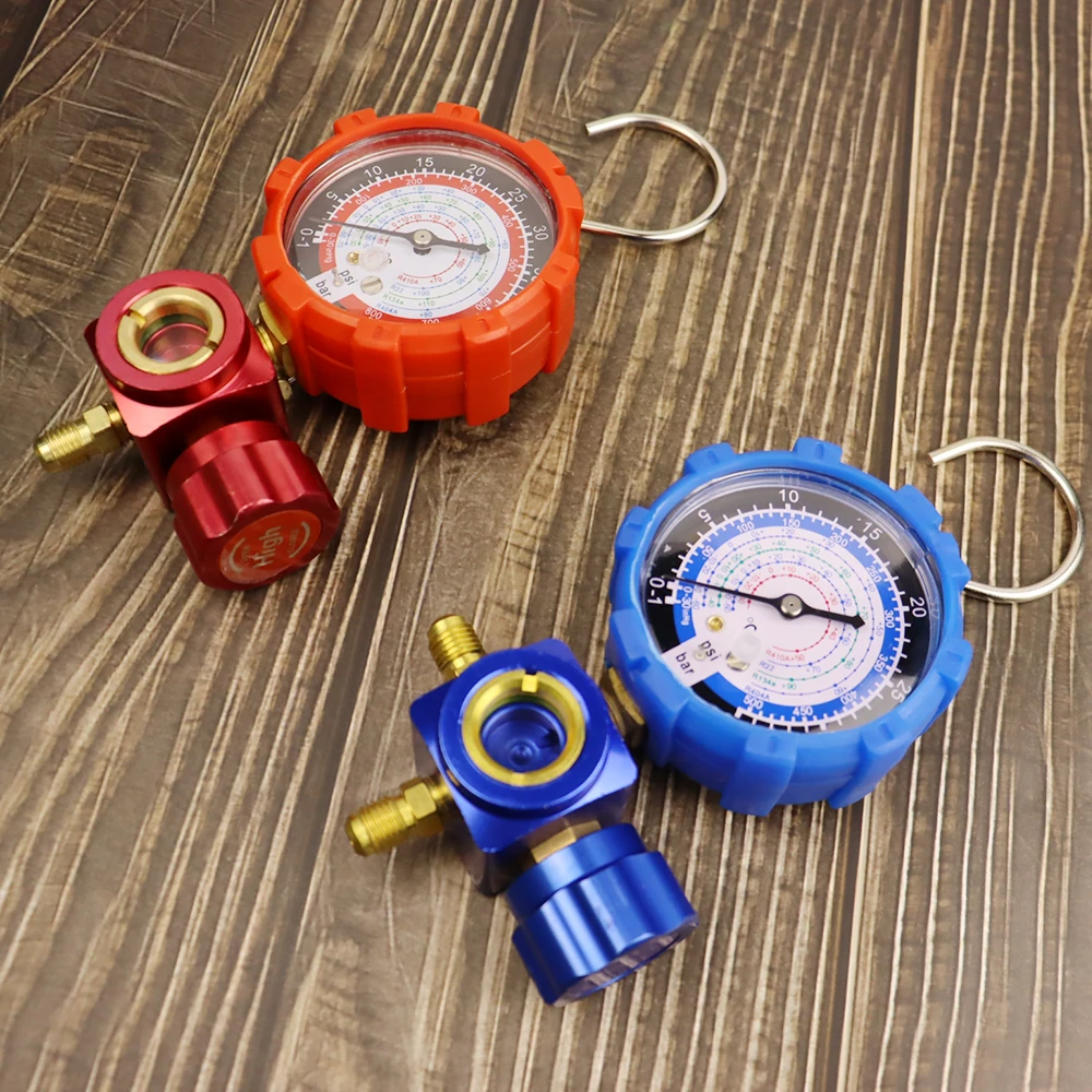 MANOMETRE,Bleu--Manomètre réfrigérant pour R410A R22 R134a R404A, 800 ...