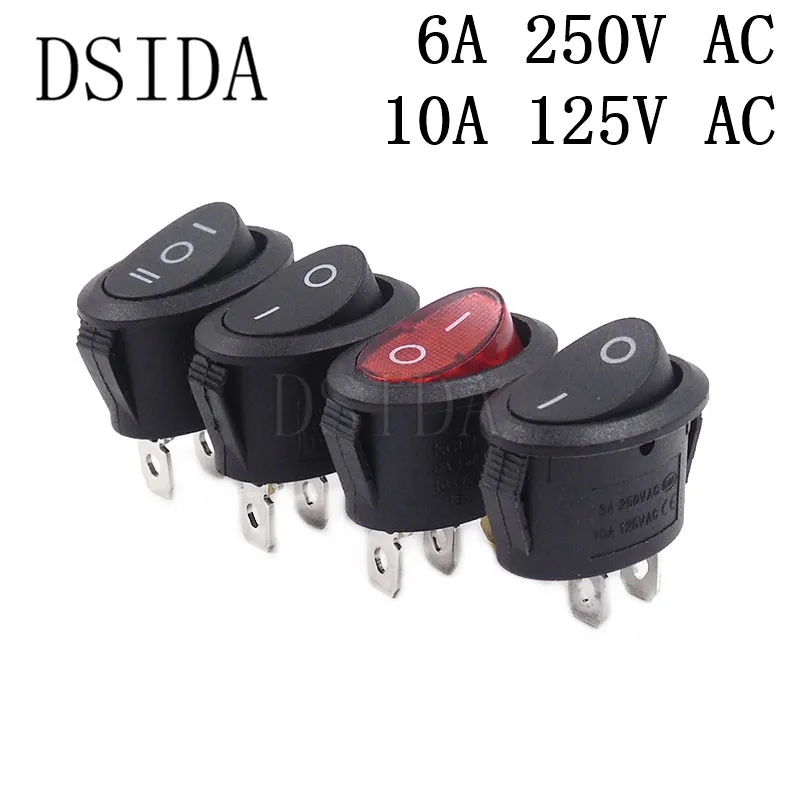 5PCS-KCD1-Oval-Rocker-switch-ON-OFF-ON-OFF-ON-2-Pins-3-Pins-Fan ...