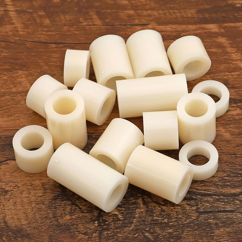 20pcs M6 insulating column plastic cushion through columns nylon sleeve ...