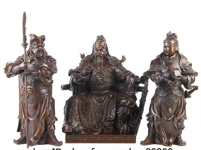 free-shipping-China-Folk-Bronze-Copper-Warrior-God-Guan-Guan-Gong-Yu ...