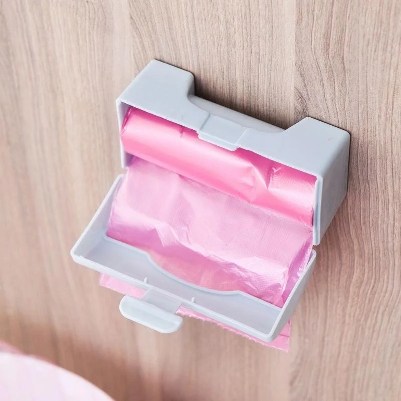 Creative Punch-free Kitchen Trash Bag Box Useful Bag Storage Box ...