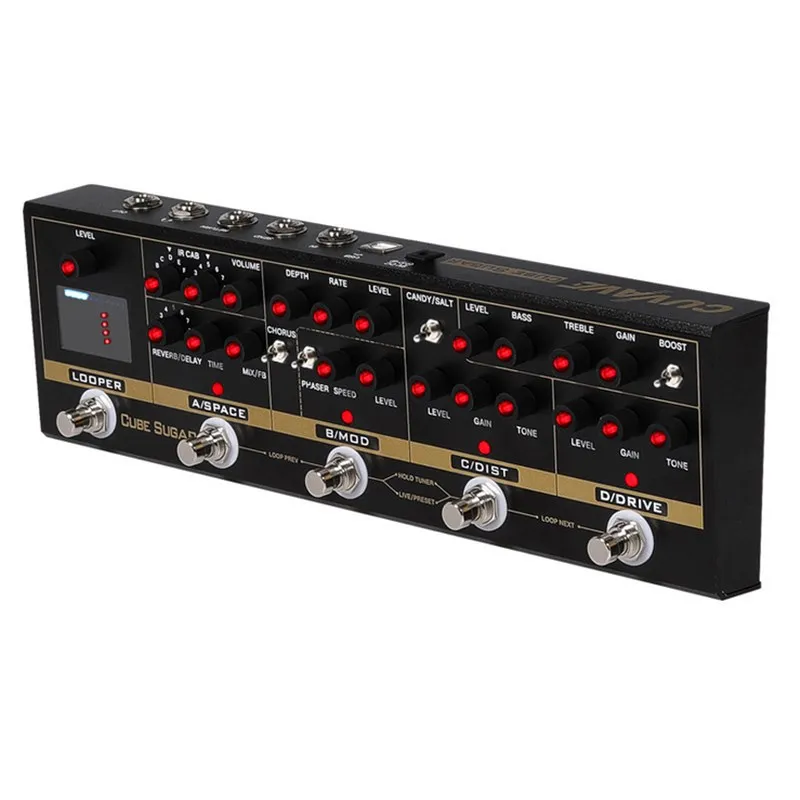 CUVAVE cube SUGAR Guitar Effect мультиэффект процессор педаль с 7 ...