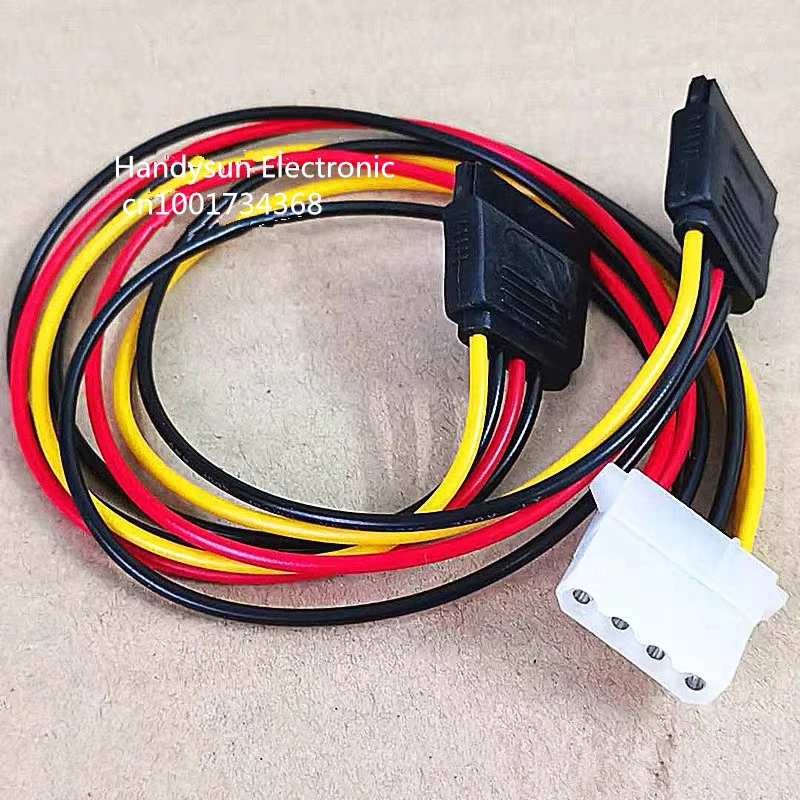 4Pin IDE Female Molex to 2 Female Serial ATA SATA Dual 15pin to 4pin Y ...