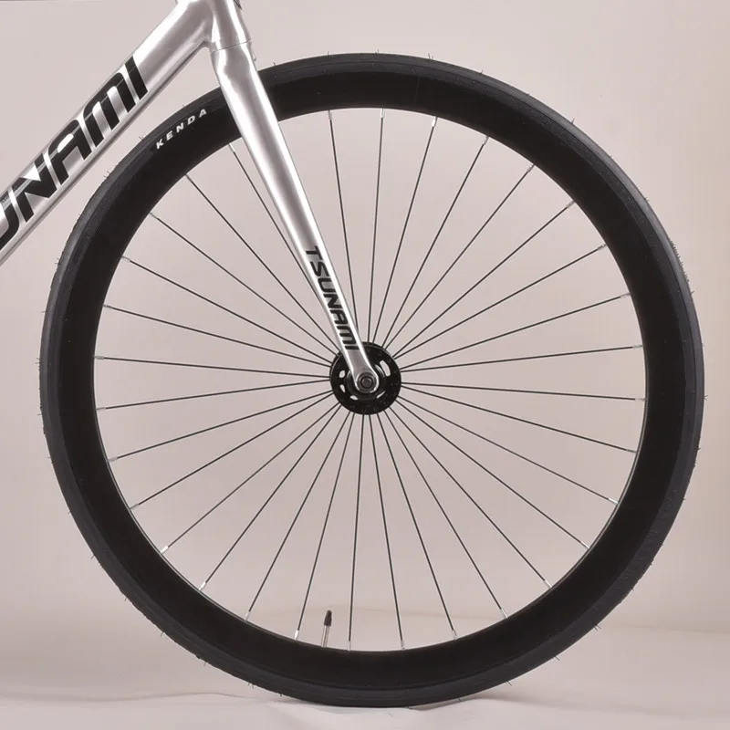 700C Fixed Gear Bike 40MM Wheels Aluminum Alloy Fixie Wheelset Single ...