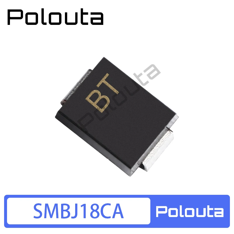 10 pces SMBJ18CA E3/52 smb bt bidirecional supressão transitória diodo ...