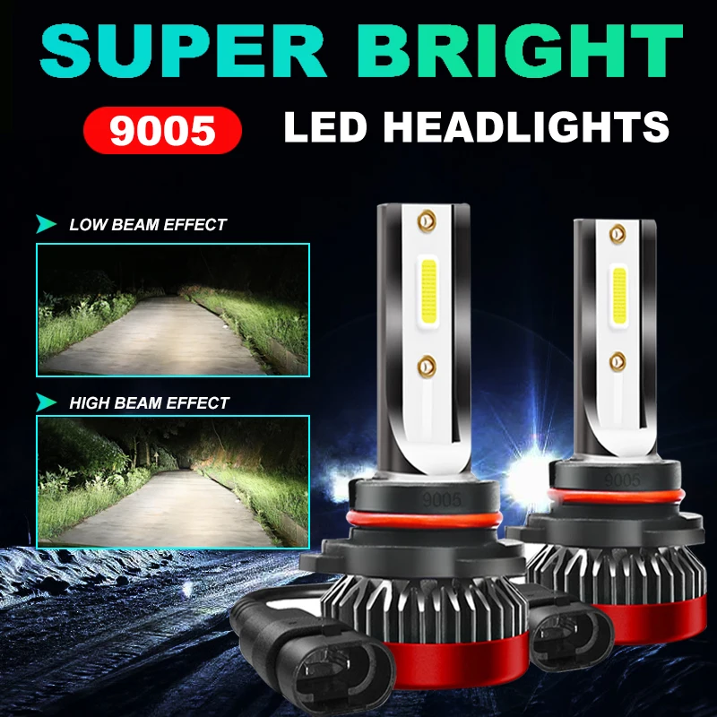9005-Car-Led-Headlamp-HB3-12V-Bulb-Driving-Lights-10000LM-Definitely ...