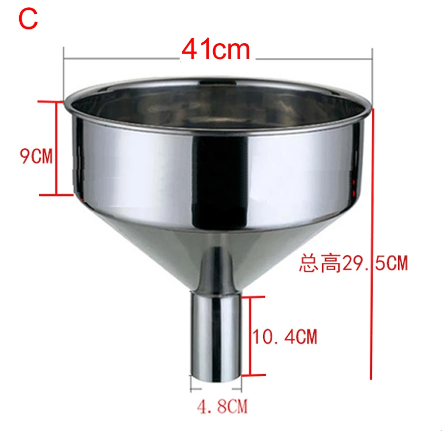 Funnel-Stainless-Steel-Large-funnel-stainless-steel-metal-wine-funnel ...